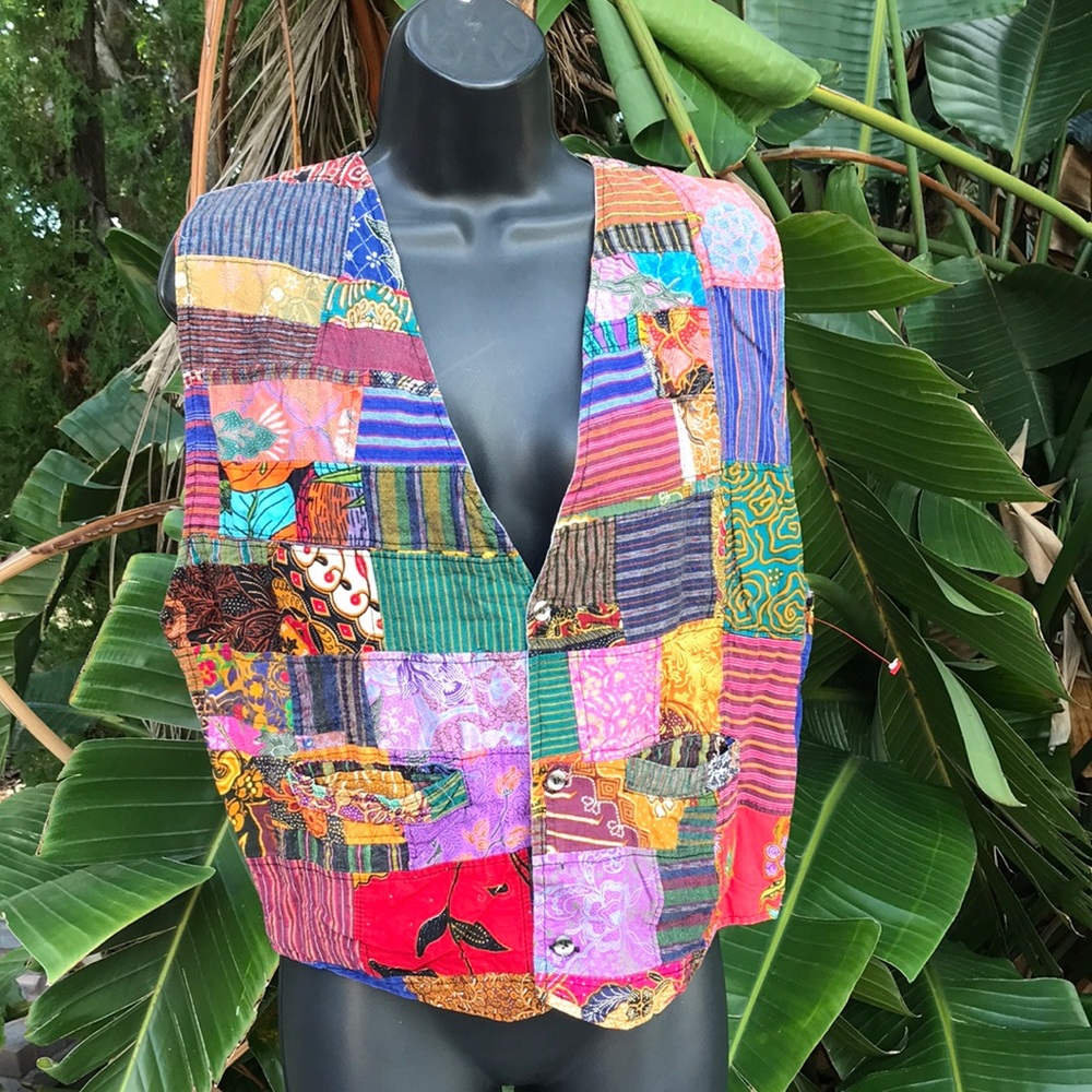 Patchwork Reversible Vest - Gem